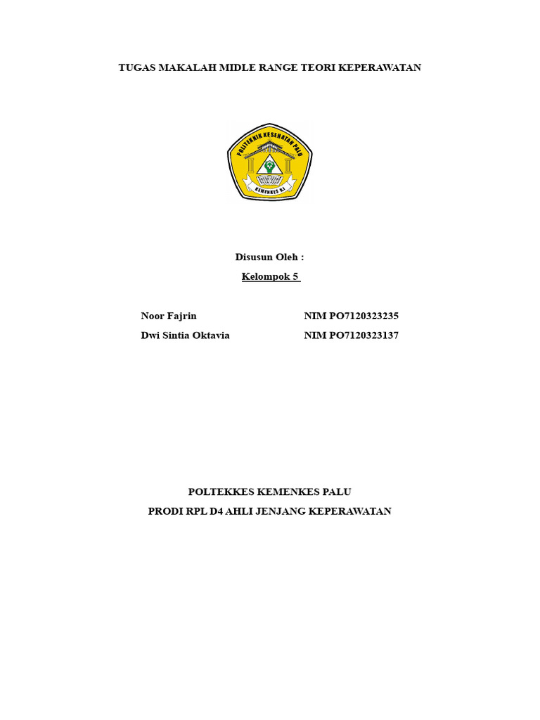 Teori Midle Range dalam Keperawatan | PDF