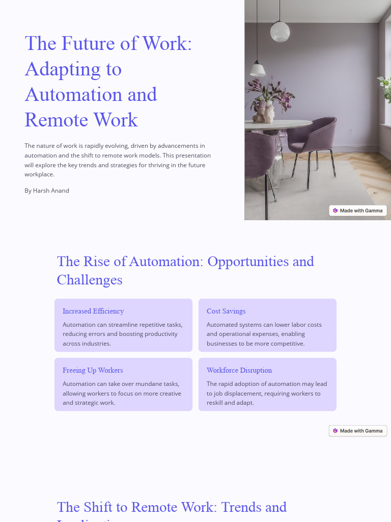 The Future Of Work Adapting To Automation And Remote Work Pdf