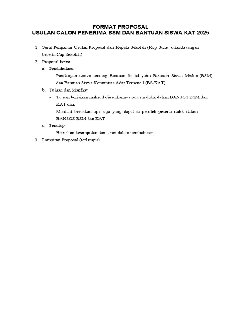 Format Proposal | PDF