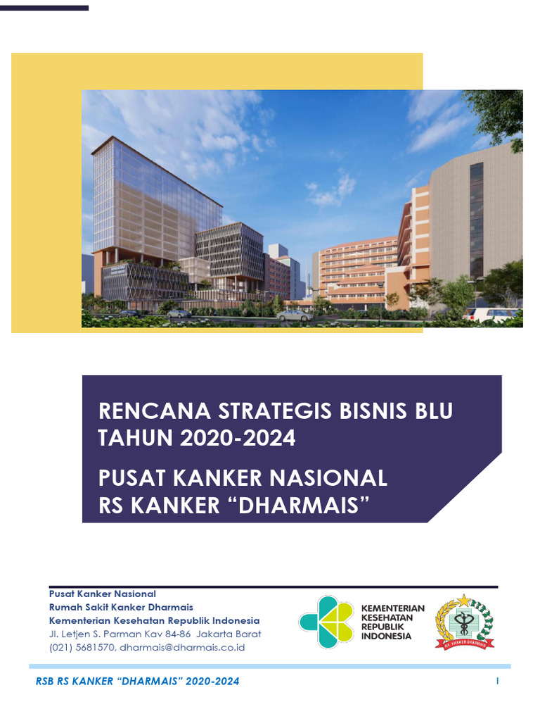 Rencana Strategis RS Kanker Dharmais 2020-2024 | PDF
