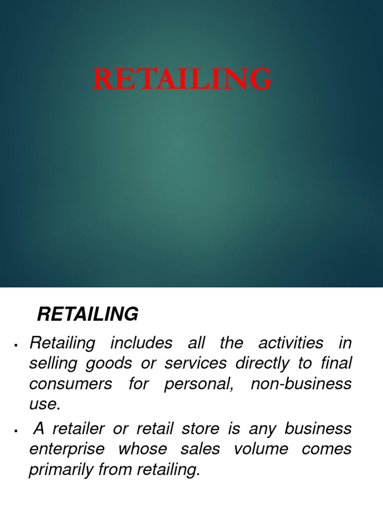 #14 Retailing | Download Free PDF | Retail | Goods
