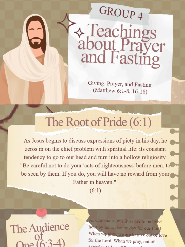 Teachings About Prayer and Fasting | PDF | Prayer | Jesus