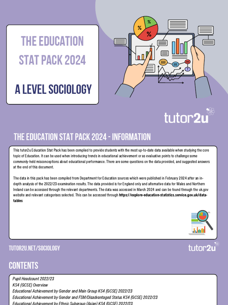 Education Stat Pack 2024: Key Data Insights | PDF | White People ...