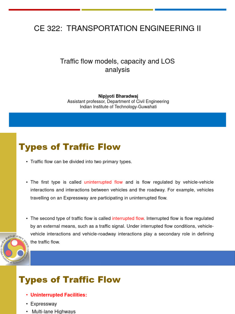 Transportation Engineering II 3 | PDF | Traffic | Controlled Access Highway