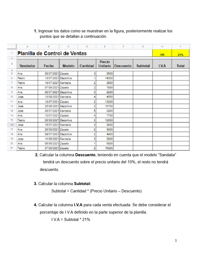 Actividad Excel 2 | PDF