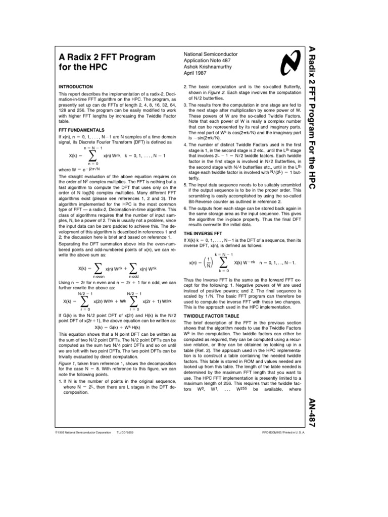 Radix-2 FFT Implementation Guide | PDF | Fast Fourier Transform ...