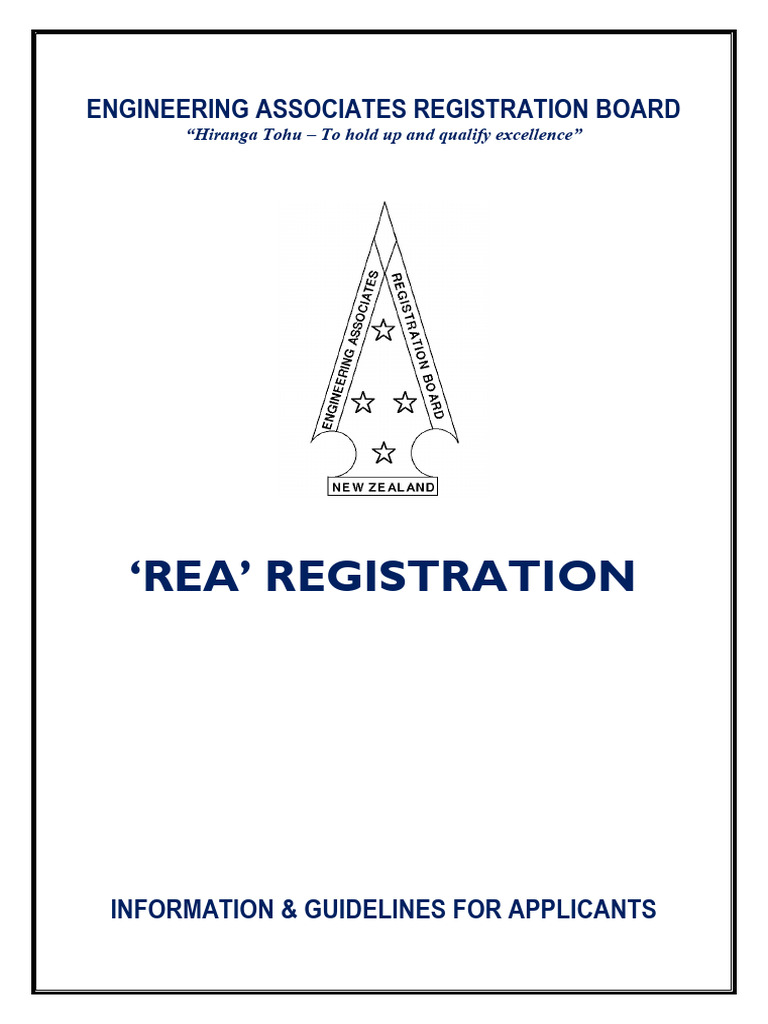 REA Registration Guidelines for Engineers | PDF | Employment | Engineering