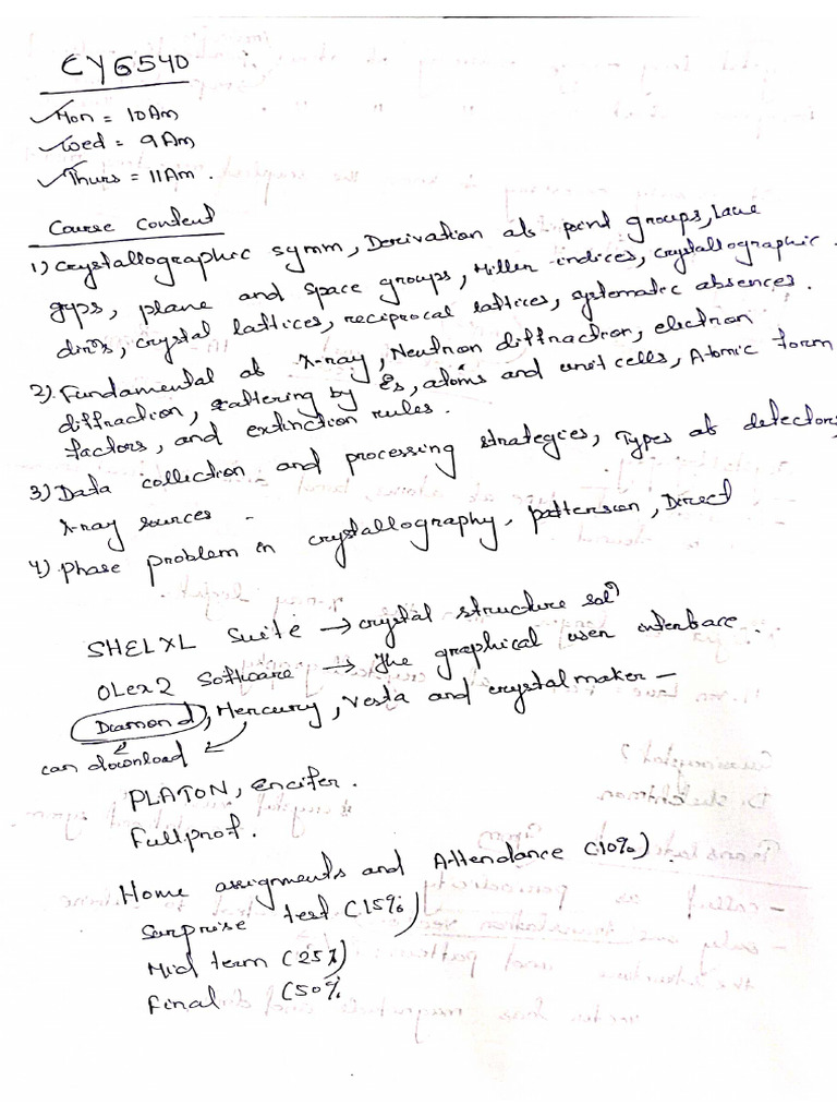 XRD Notes | PDF