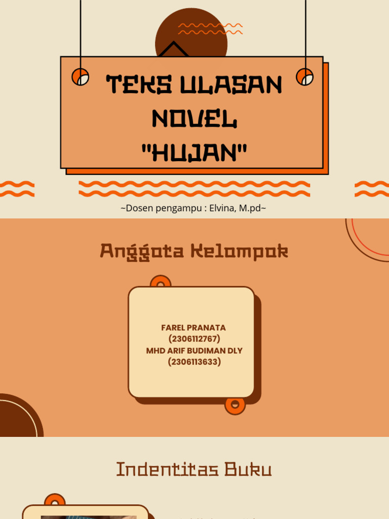 Teks Ulasan Novel Hujan Tere Liye | PDF