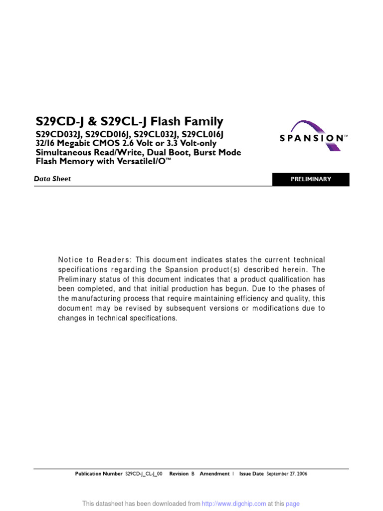 S29CD016J0MQFM01 - Flash Memory | PDF | Flash Memory | Computer Engineering