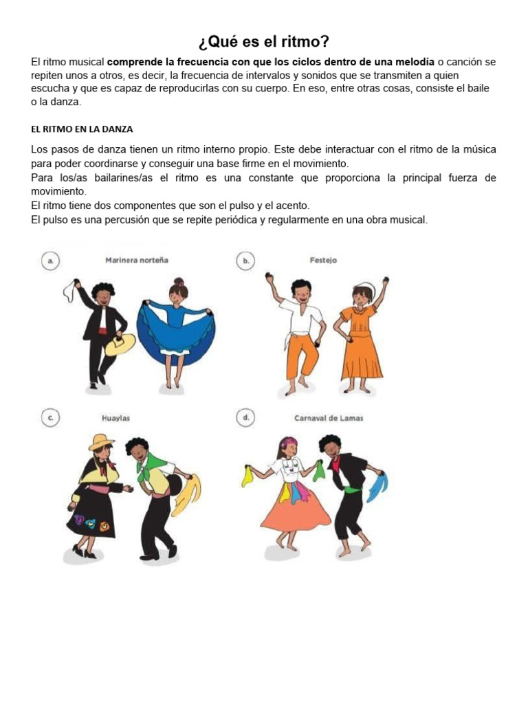 Ritmo Musical y su Rol en la Danza | PDF