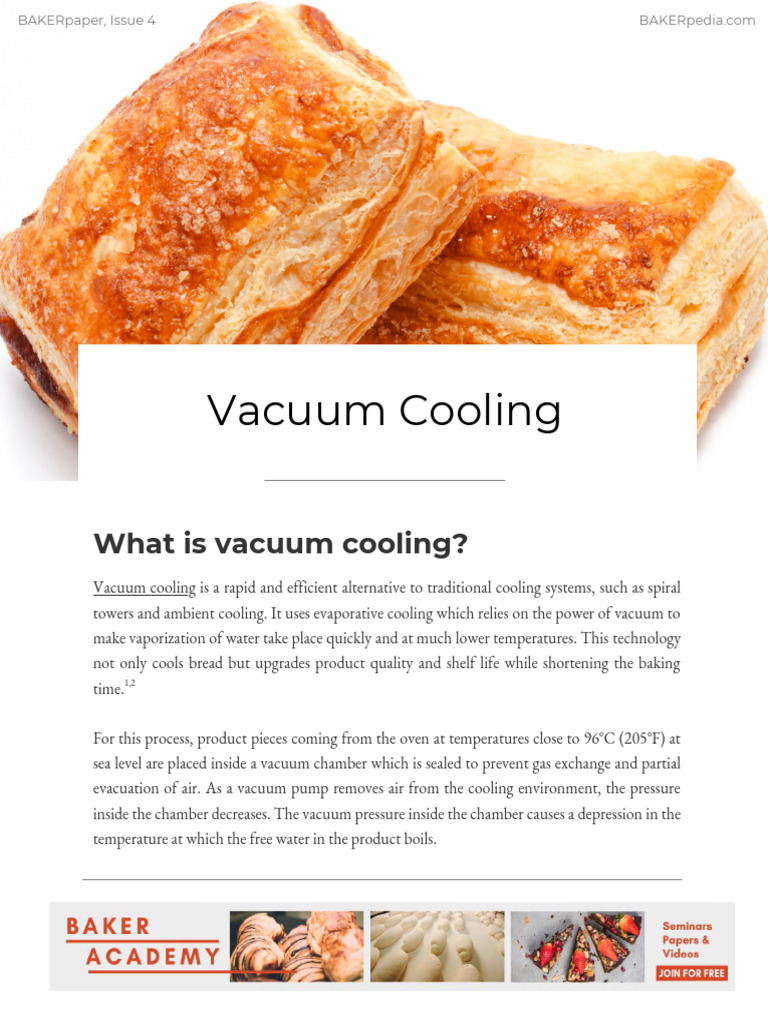 VacuumCoolingBAKERpaper Final | PDF | Vacuum | Evaporation