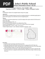 Exp - 3 Spherometer PDF | PDF | Natural Philosophy | Geometric Measurement