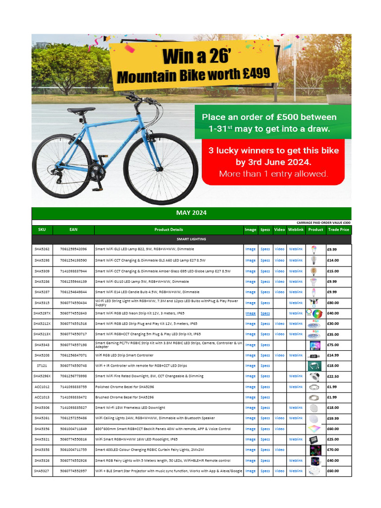 MAY 2024 GBP Trade Price List | Download Free PDF | Electrical ...