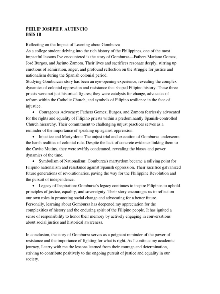 Reflective Blog Post Autencio, Philip Joseph F. Bsis 1b | PDF | Philippines