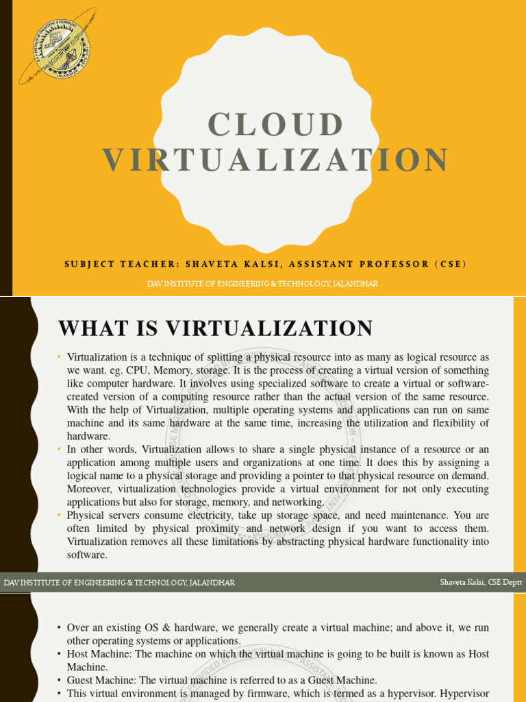 Cloud Visualization | PDF | Virtualization | Desktop Virtualization