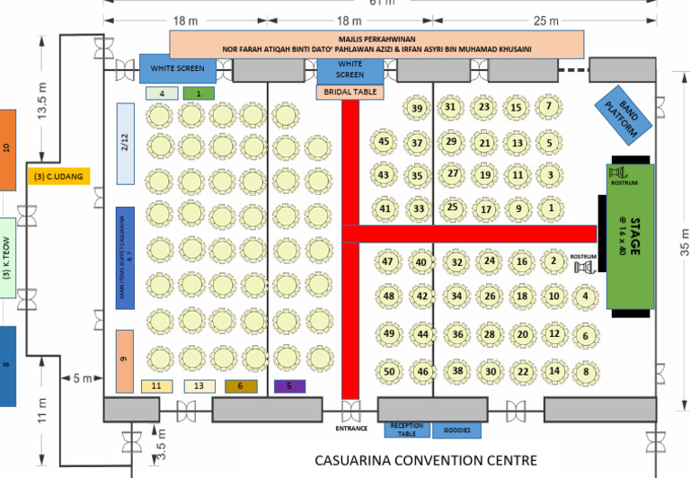 Floor Plan - Wedding of Nor Farah Atiqah Dato Pahlawan Azizi & Irfan ...
