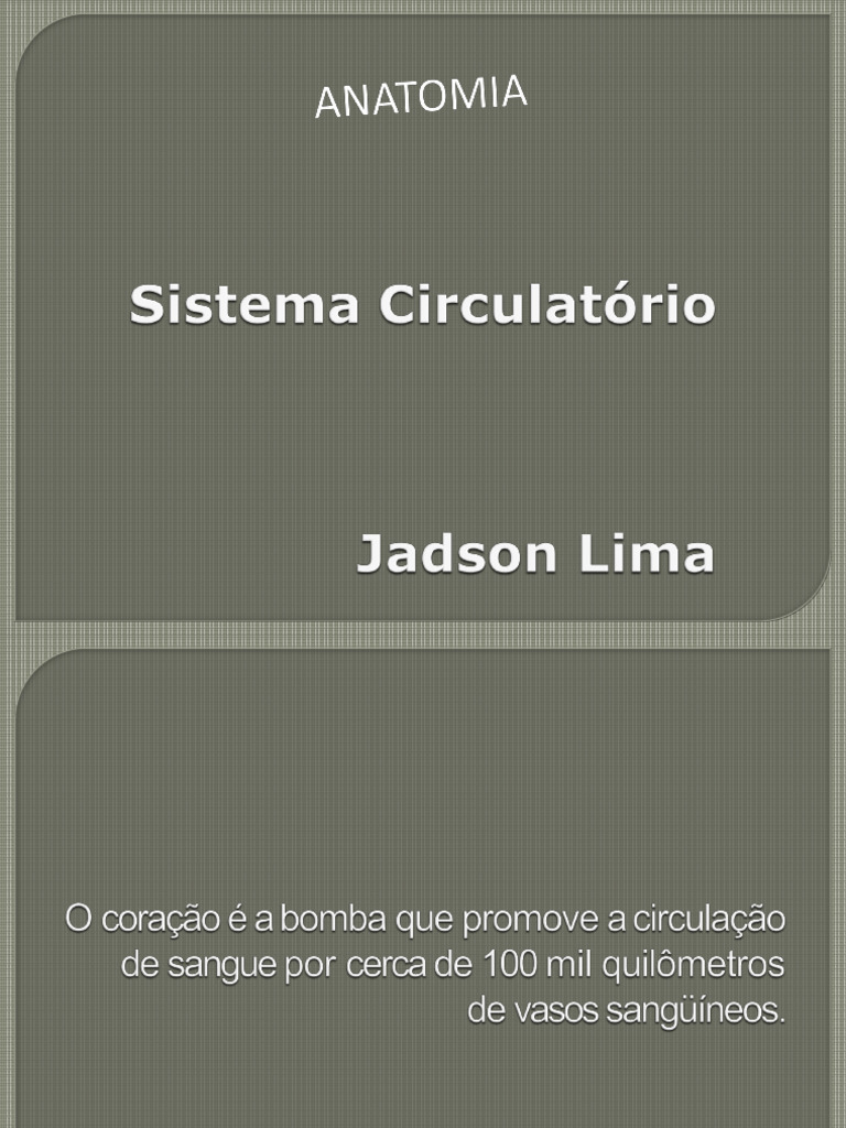 Aula 5. Sistema Circulatório | PDF | Ventrículo (coração) | Átrio (coração)