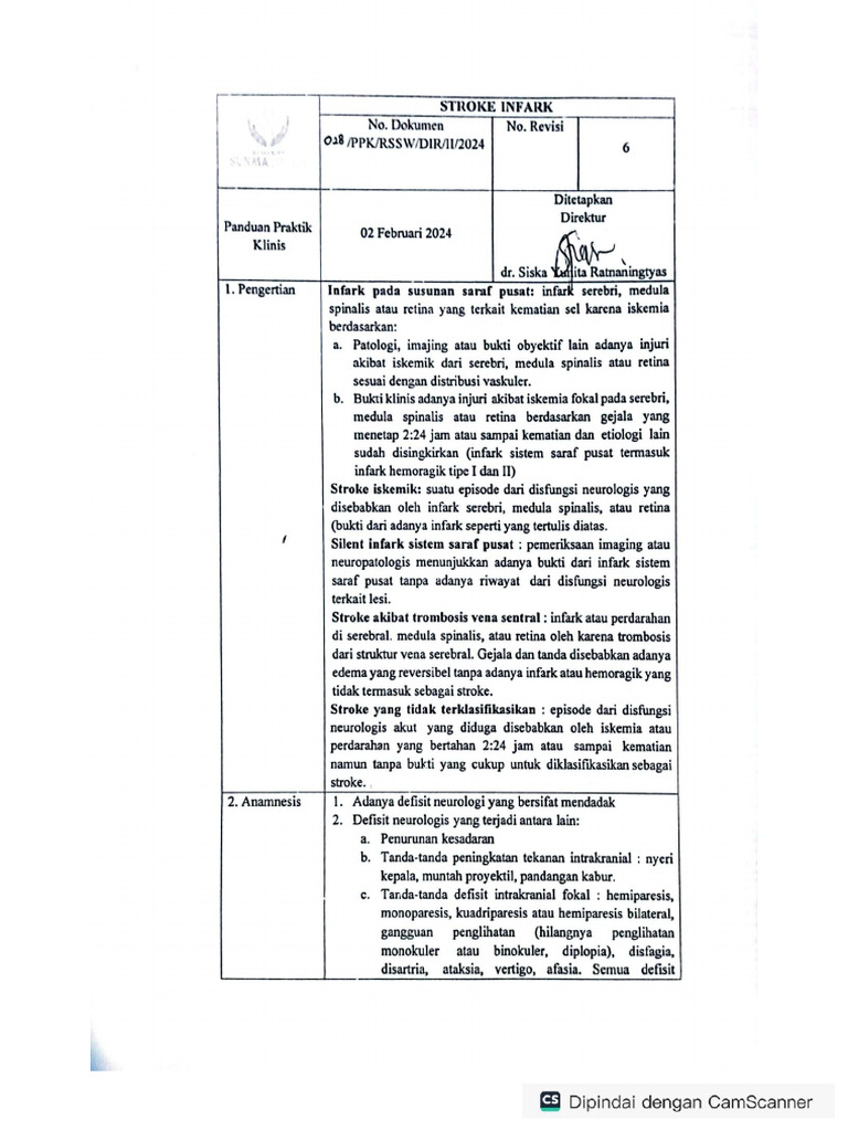 PPK Stroke Infark | PDF