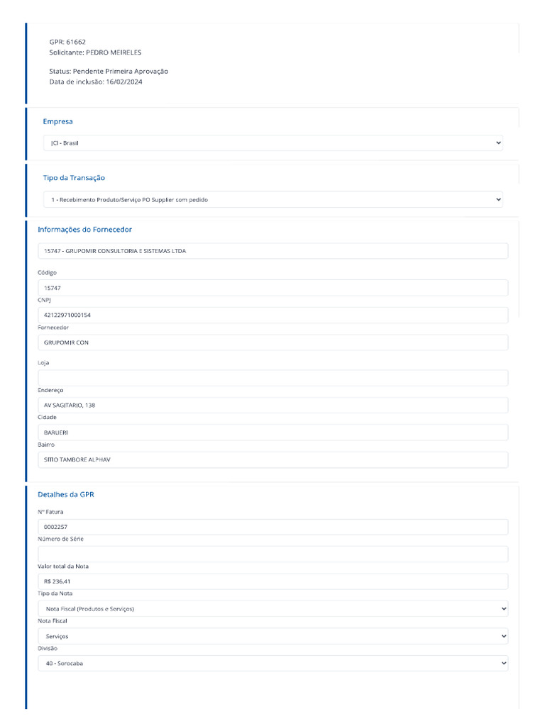 GPR 61662 Grupo Mir Esocial | PDF