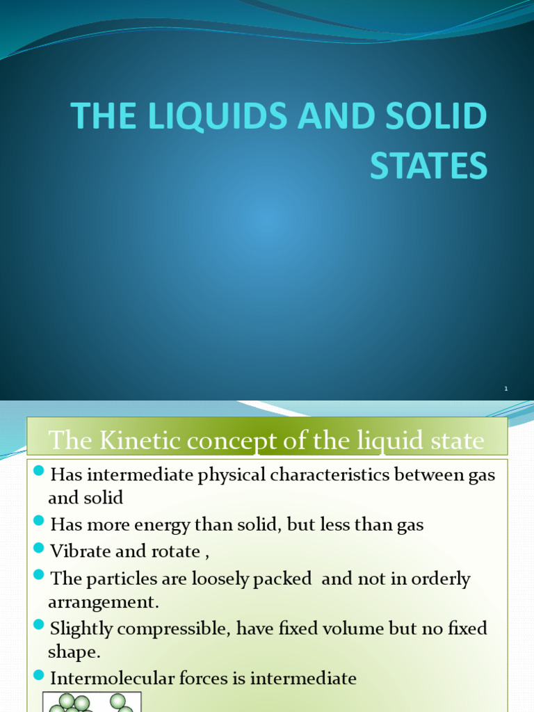 Understanding Liquid States and Vapor Pressure | PDF | Liquids | Vapor