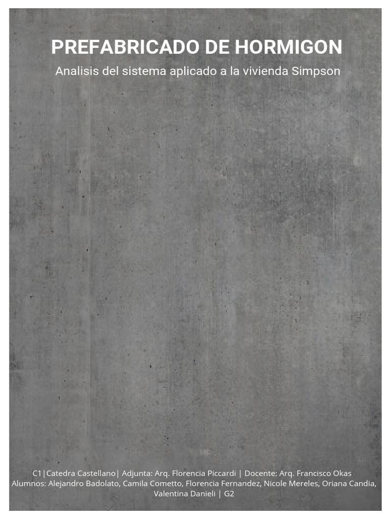 Prefabricados Final PDF | PDF | Hormigón | Columna