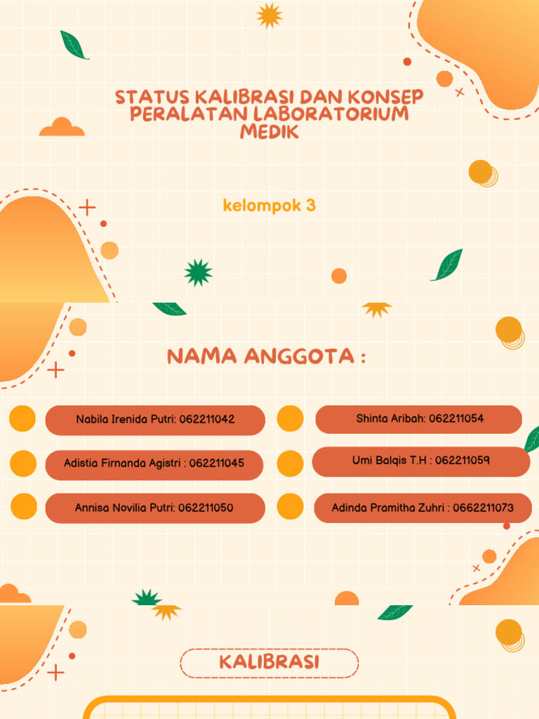 Inlab Status Kalibrasi (Kelompok 3) | PDF