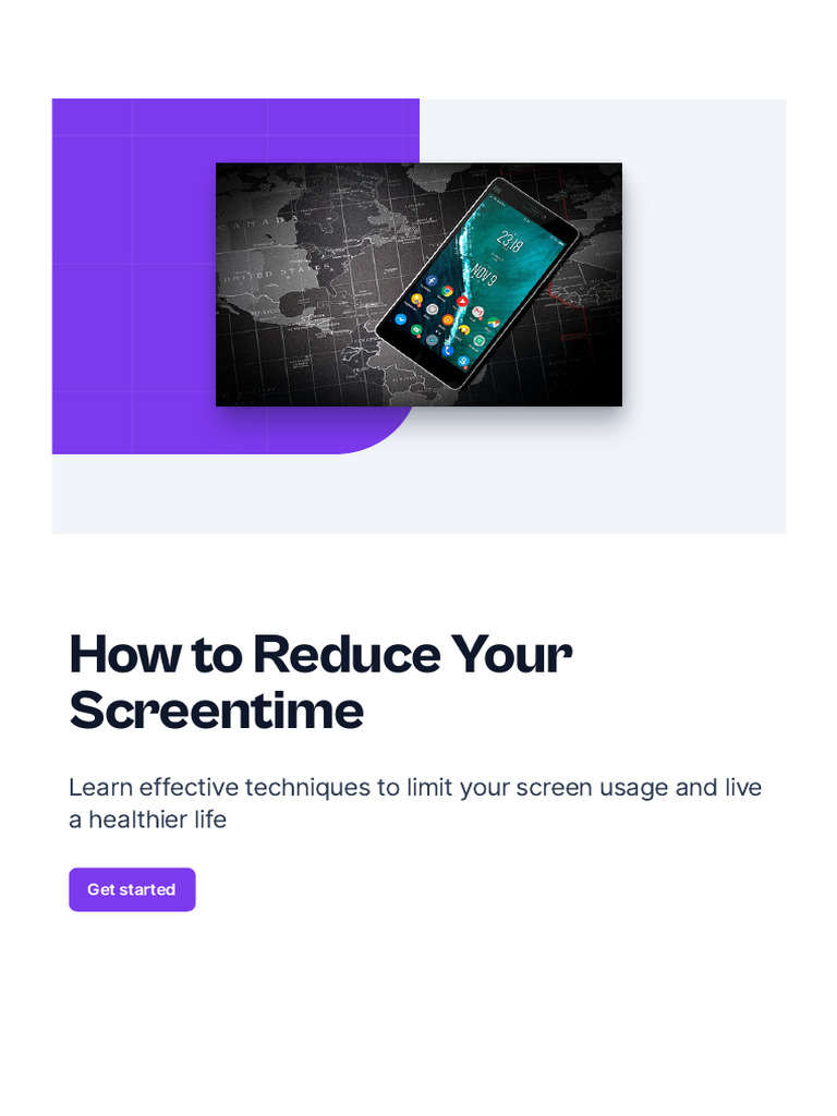 How To Reduce Your Screentime | PDF | Mental Health | Mindfulness