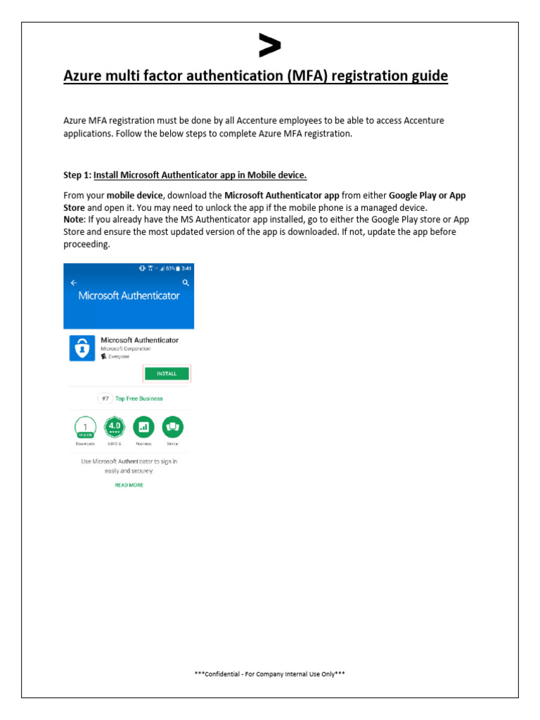 New Joiner Azure MFA Registration Guide - Sep23 | PDF | Mobile App | Login