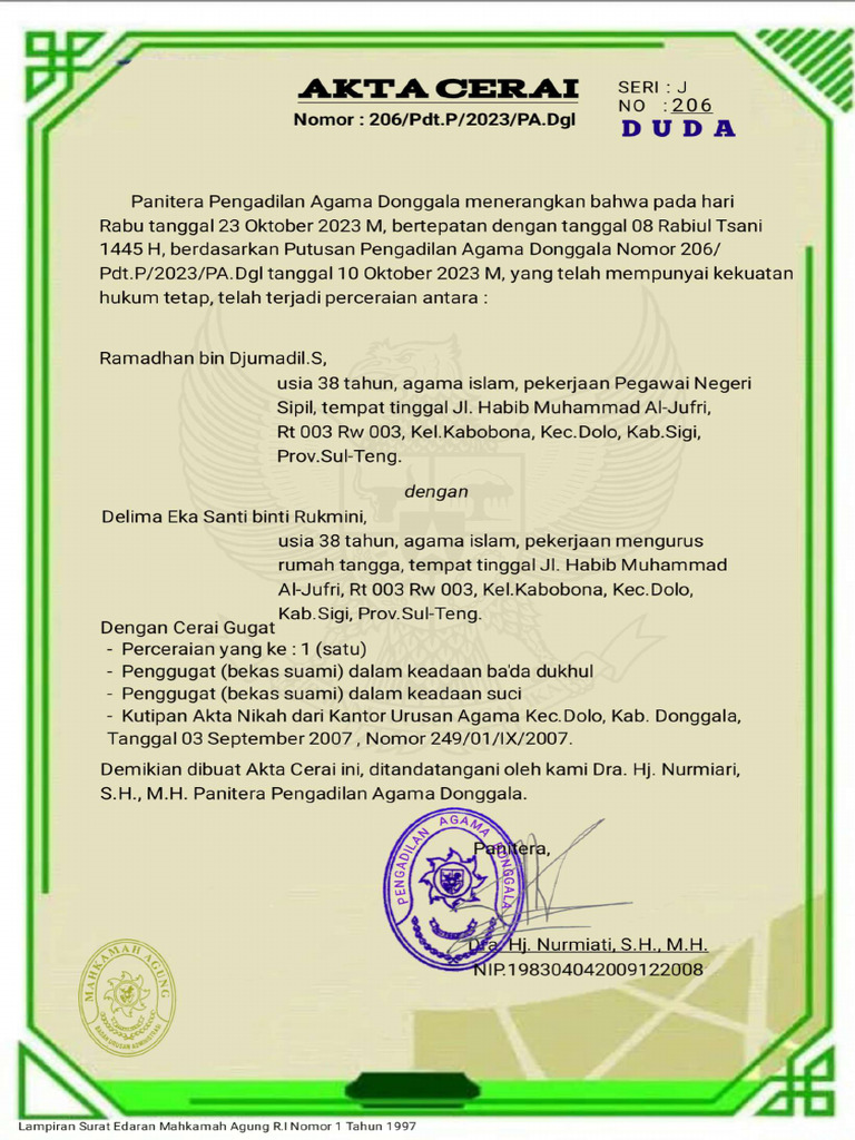 Akte Cerai 2 | PDF