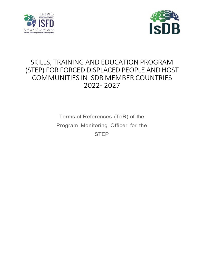 TOR STEP Program Monitoring Officer RSD 2024 - FPO Inputs | Download ...