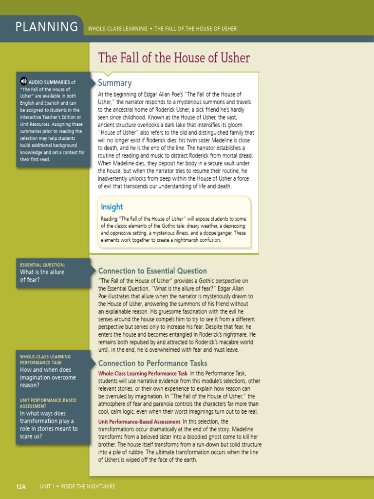 The Fall of The House of Usher | PDF