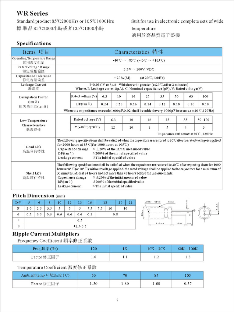 CS (12 Kuang Jin) (Radial) WR Series | PDF