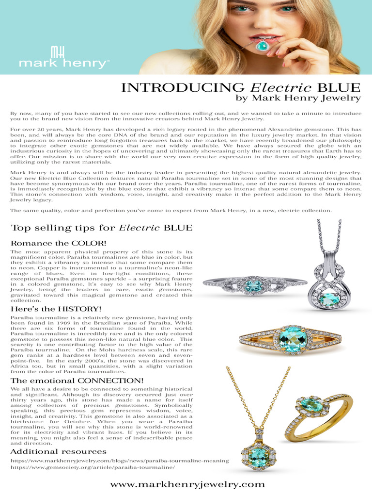 Electric Blue Intro - 125300 | PDF | Gemstone | Jewellery Components