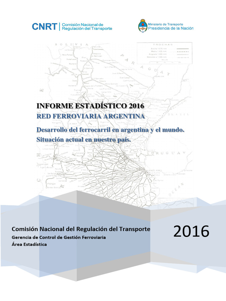 Desarrollo de La Red Ferroviaria Argentina Hasta 2016 | PDF ...