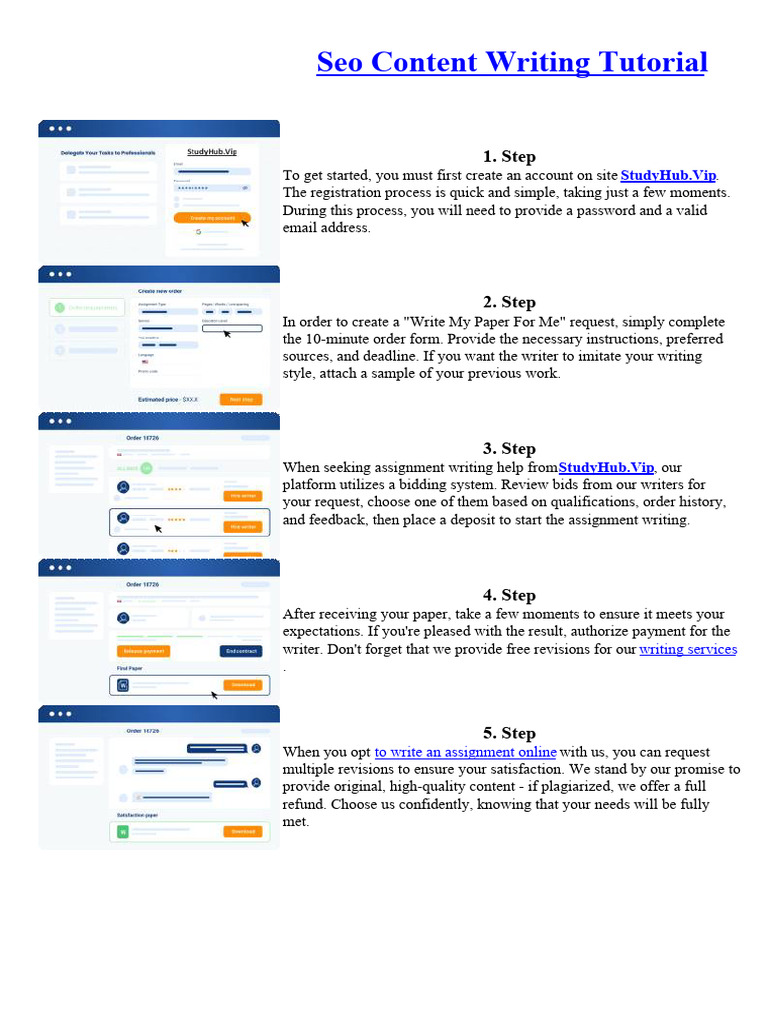 SEO Content Writing Tutorial | PDF