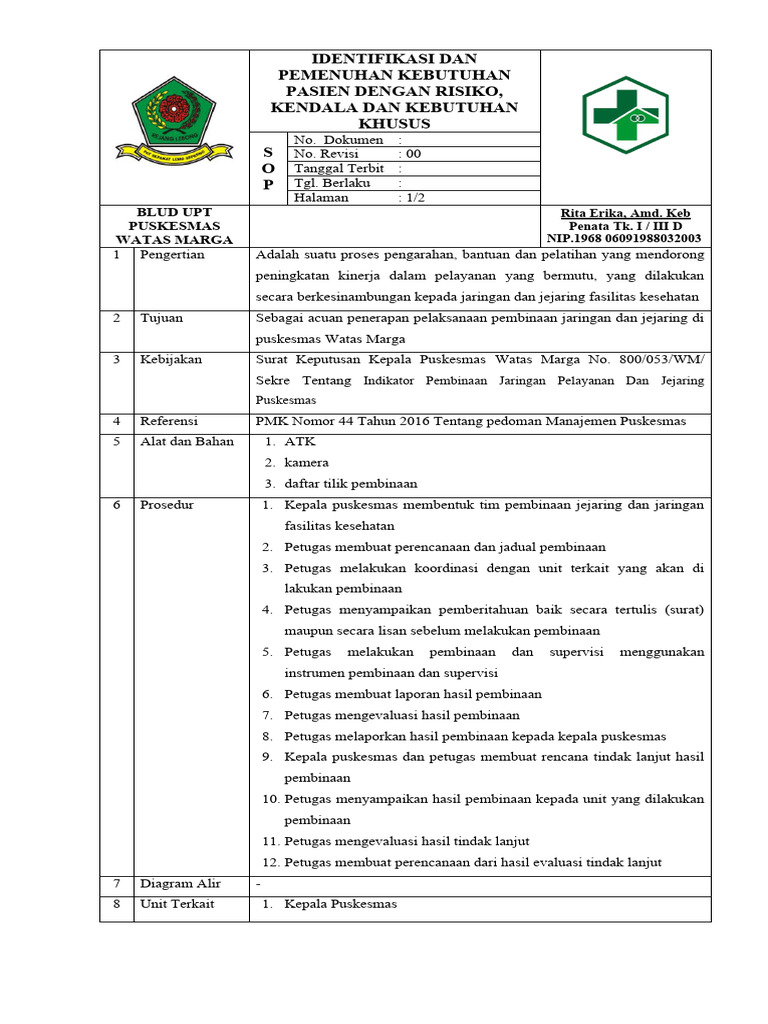 Fix SOP Pembinaan Jaringan Dan Jejaring Fasilitas Pelayanan Kesehatan ...