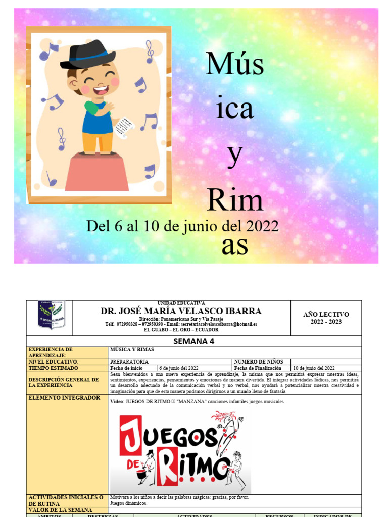 Rimas y Canciones para Preparatoria | PDF | Lápiz | Aprendizaje