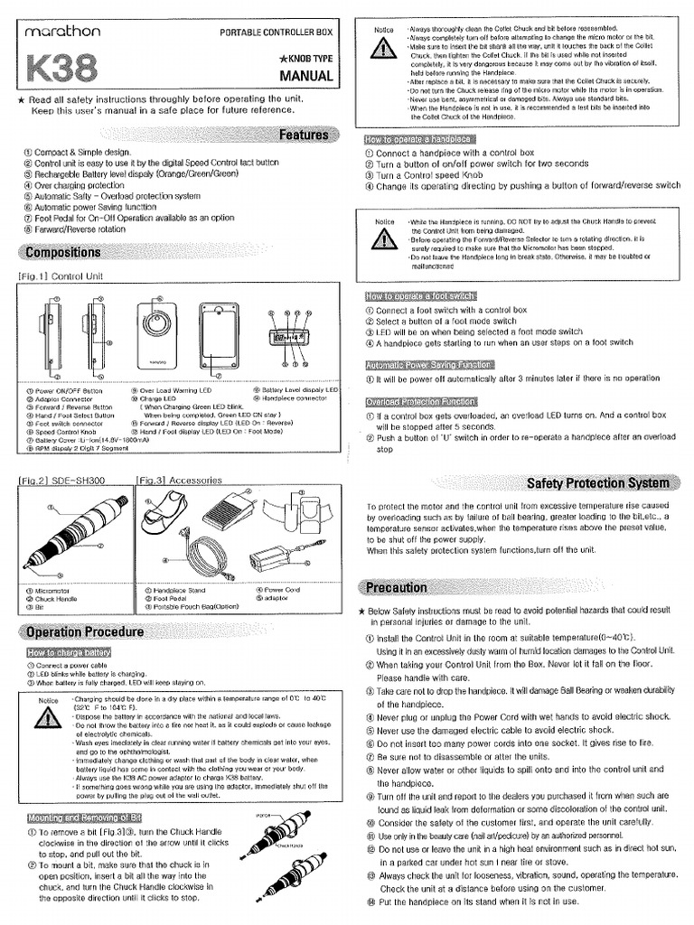 Saeyang K38 Manual | PDF