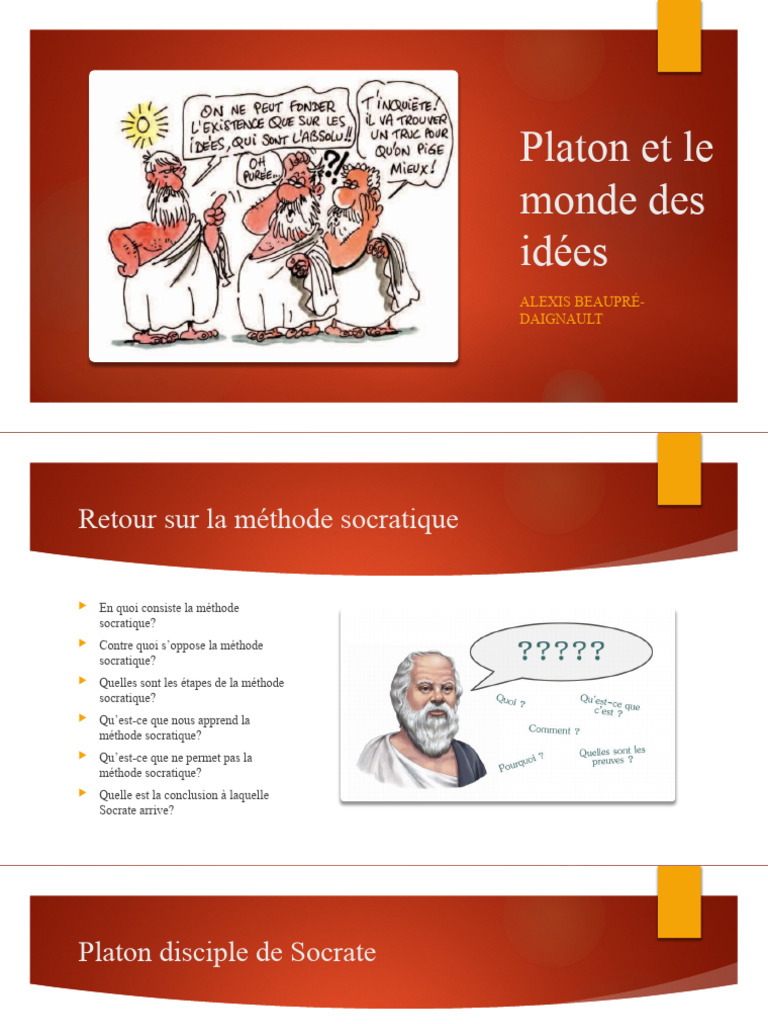 Platon et le monde des idées | PDF | Platon | Socrate