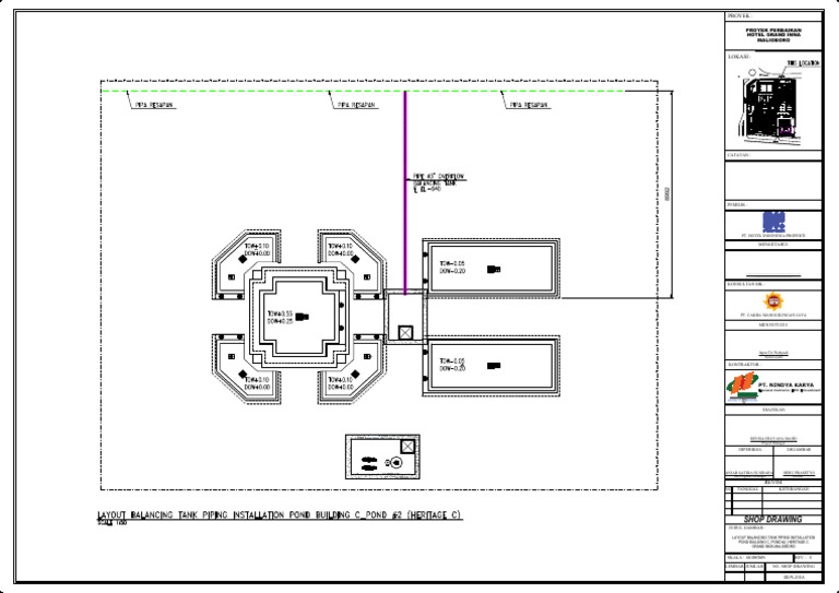 SD-PL-215-A - LAYOUT BALANCING TANK POND BUILDING C - POND #2 - Rev.0 ...