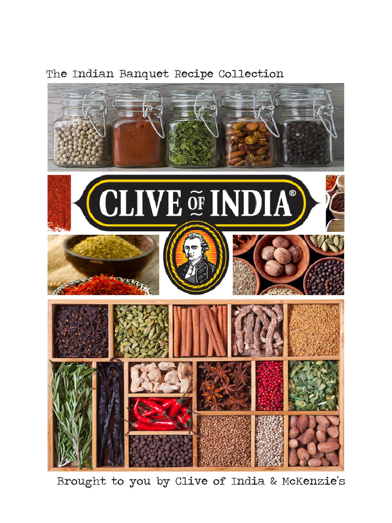 Clive Of India Recipe Ebooklet Pdf Curry Indian Cuisine