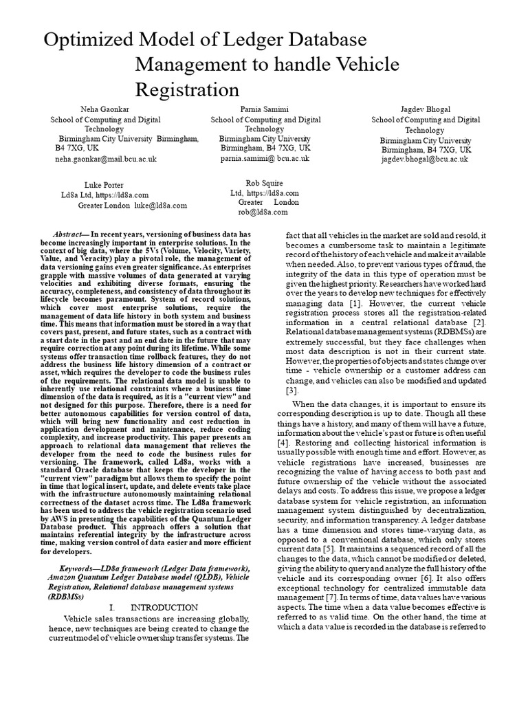 Nehas Paper | PDF | Relational Database | Databases