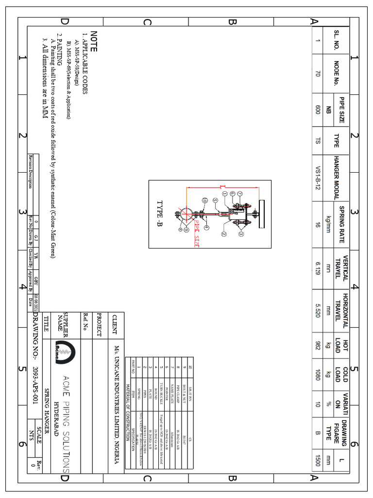 Spring Support Exhaust Line | PDF