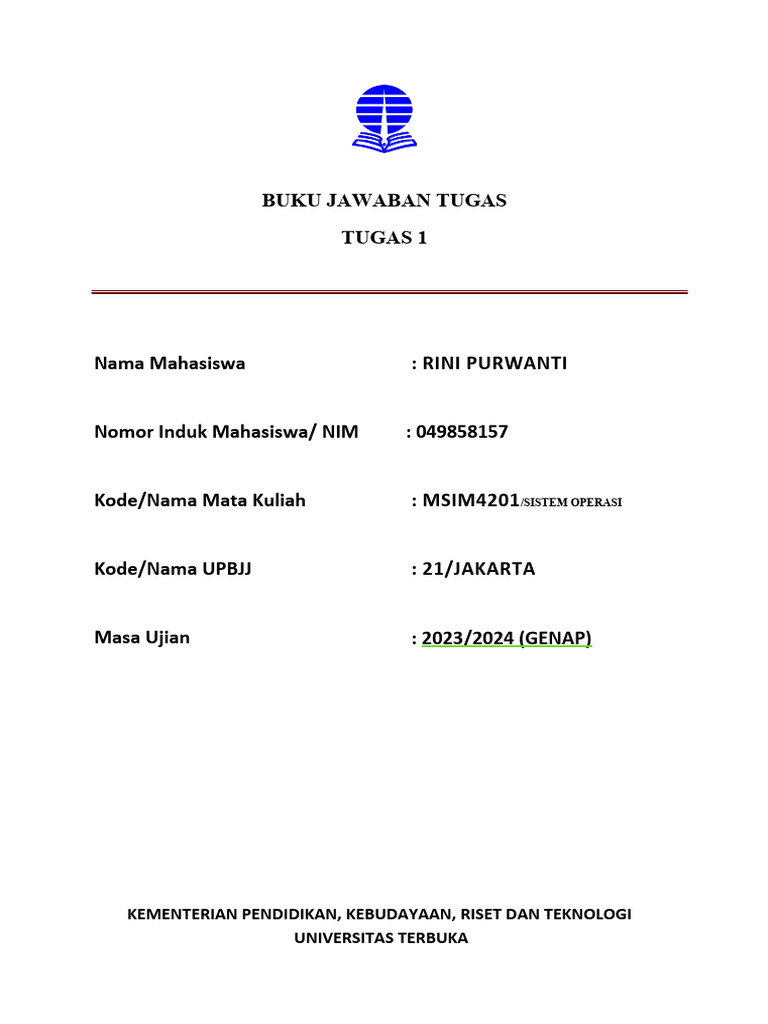 Tugas 1 Msim4201 20212 | PDF