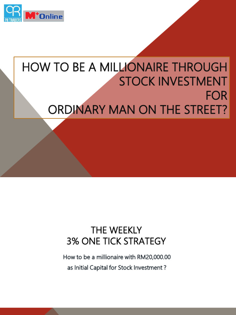The Weekly 3% One Tick Strategy | PDF | Investing | Stocks