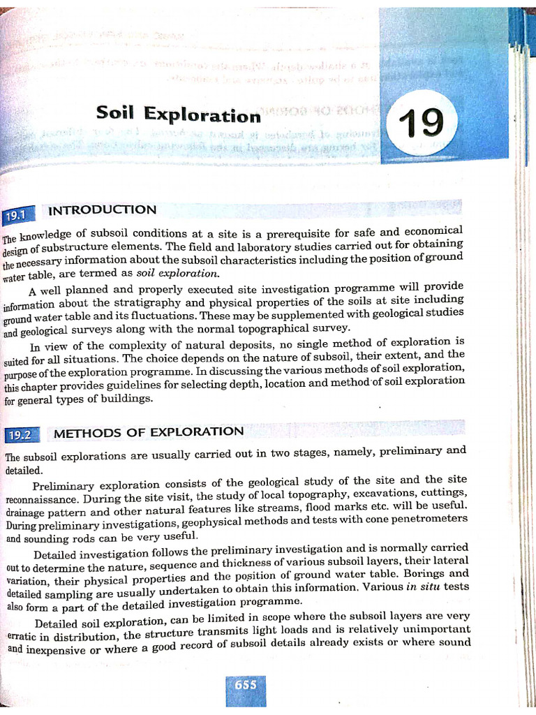 Soil Exploration SM2 | PDF