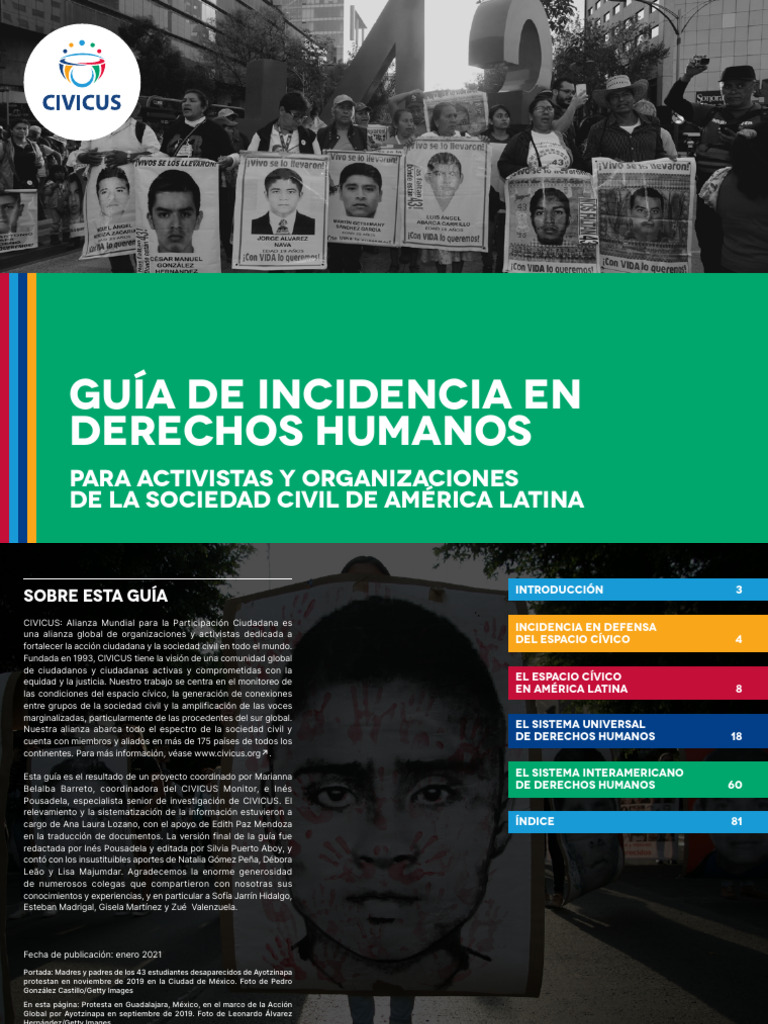 CIVICUS Guíade Incidencia en Derechos Humanos | PDF | Libertad ...