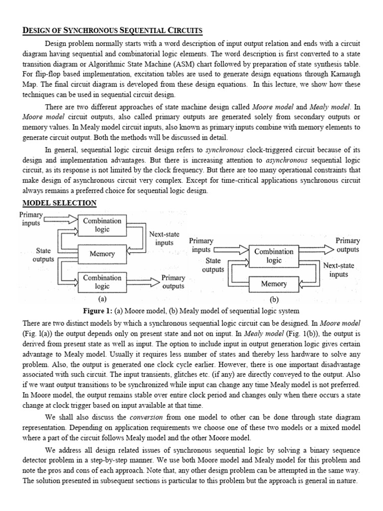 Design Of Synchronous Sequential Circuits Ix Pdf Logic Gate Logic Synthesis