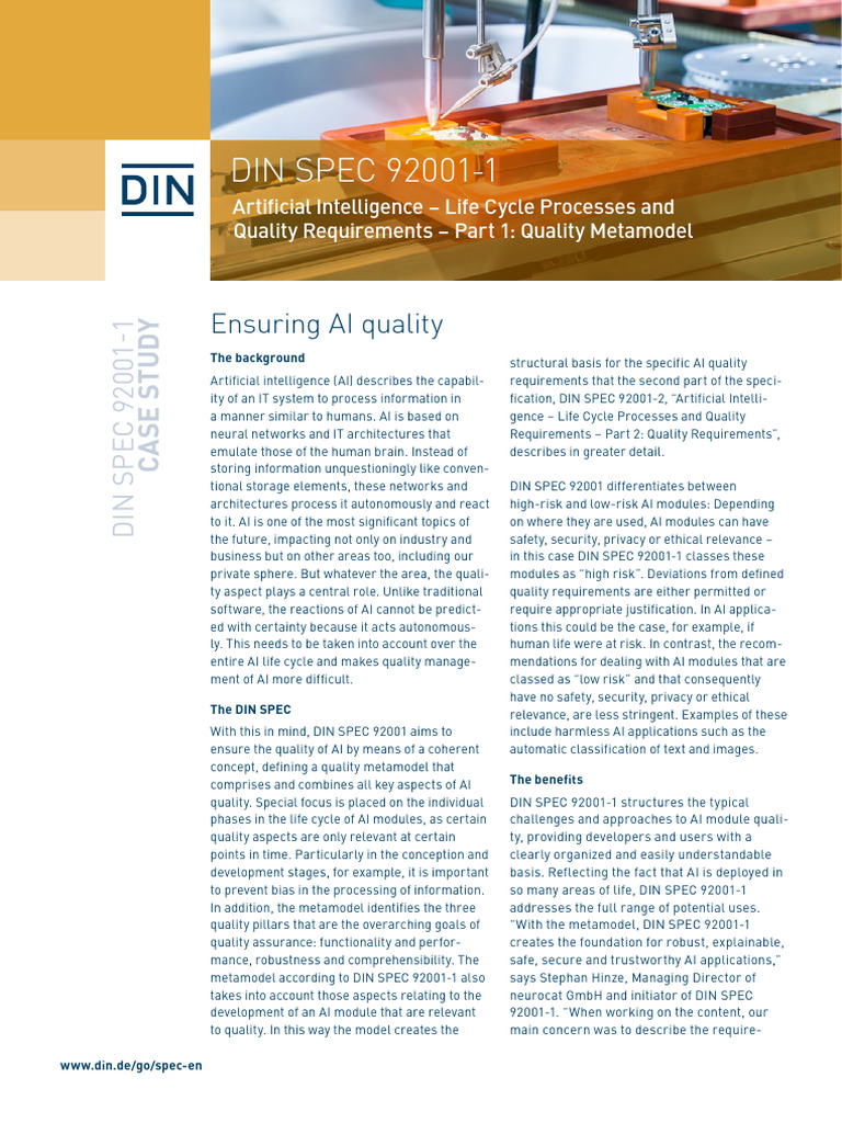 DIN Case-Study-Din-Spec-92001-1-Data | PDF | Artificial Intelligence ...